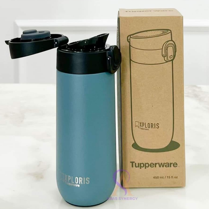 3 Sizes: Tupperware Xploris Flask 350ml/ Xploris 470ml/ 450ml Easy Open Flask hot flask coffee ...