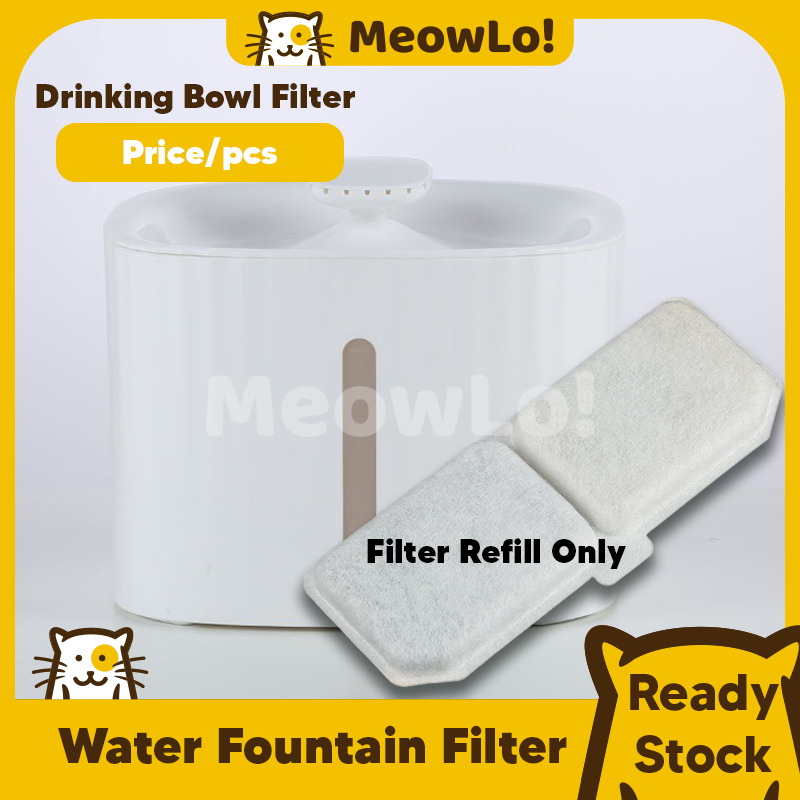 MeowLo FILTER ONLY Fountain Water Dispenser 3L Pet Cat Dog Feeder ...