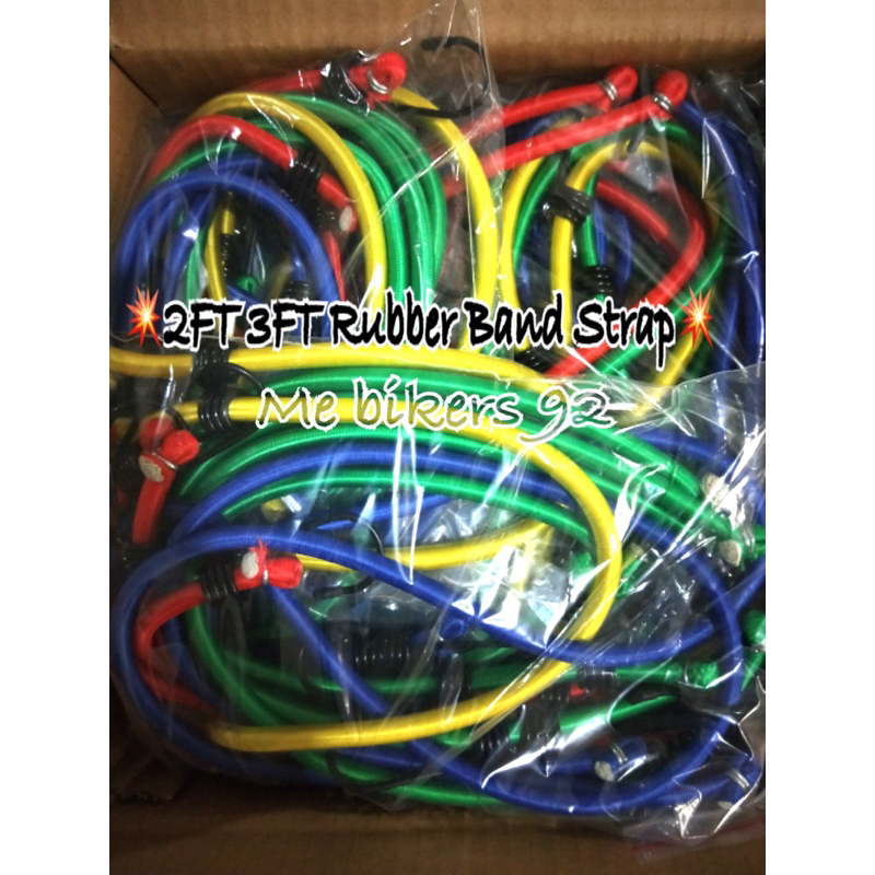 TALI CANGKUK MOTOR GETAH IKAT BARANG WITH HOOKS ELASTIC CORD 50CM 24 ...