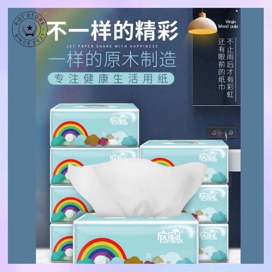 Xin Mi Er Soft Facial Tissue 3ply/4ply Tisu 欣蜜儿纸巾 3ply/4ply=300pcs ...