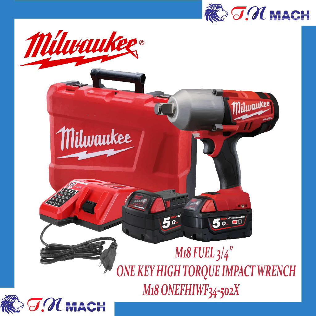 MILWAUKEE M18 FUEL ONE-KEY 3/4" HIGH TORQUE IMPACT WRENCH WITH FRICTION ...