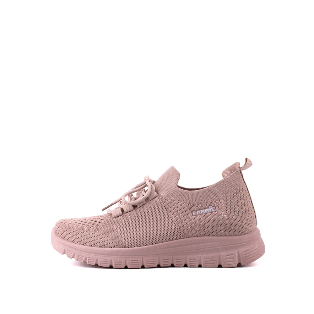 LARRIE Kasut Perempuan Pink Lace Up Fit Delicate Sneakers - L62222 ...
