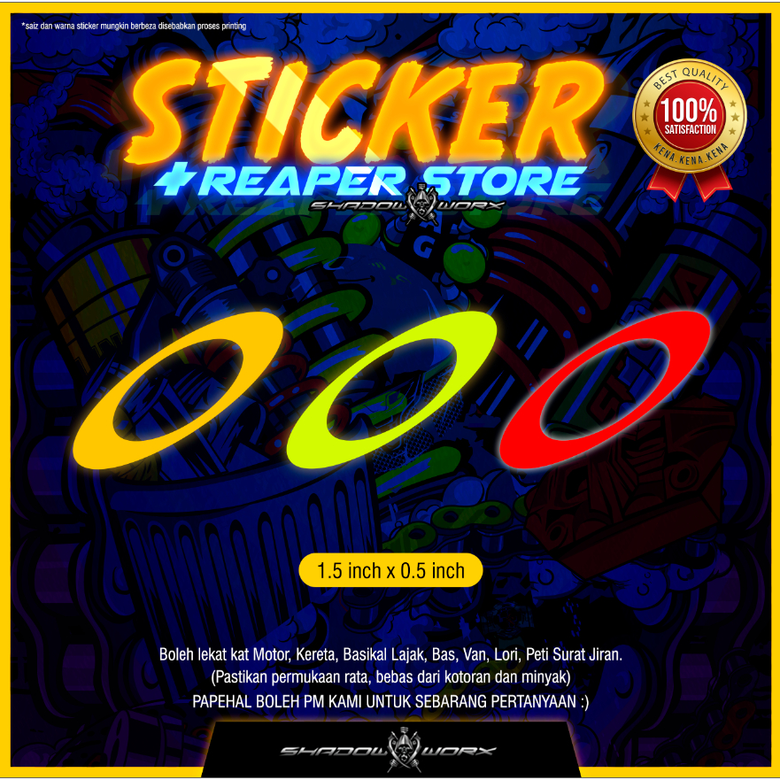 Oakley sticker fluroscent (HIGH QUALITY) | Shopee Malaysia