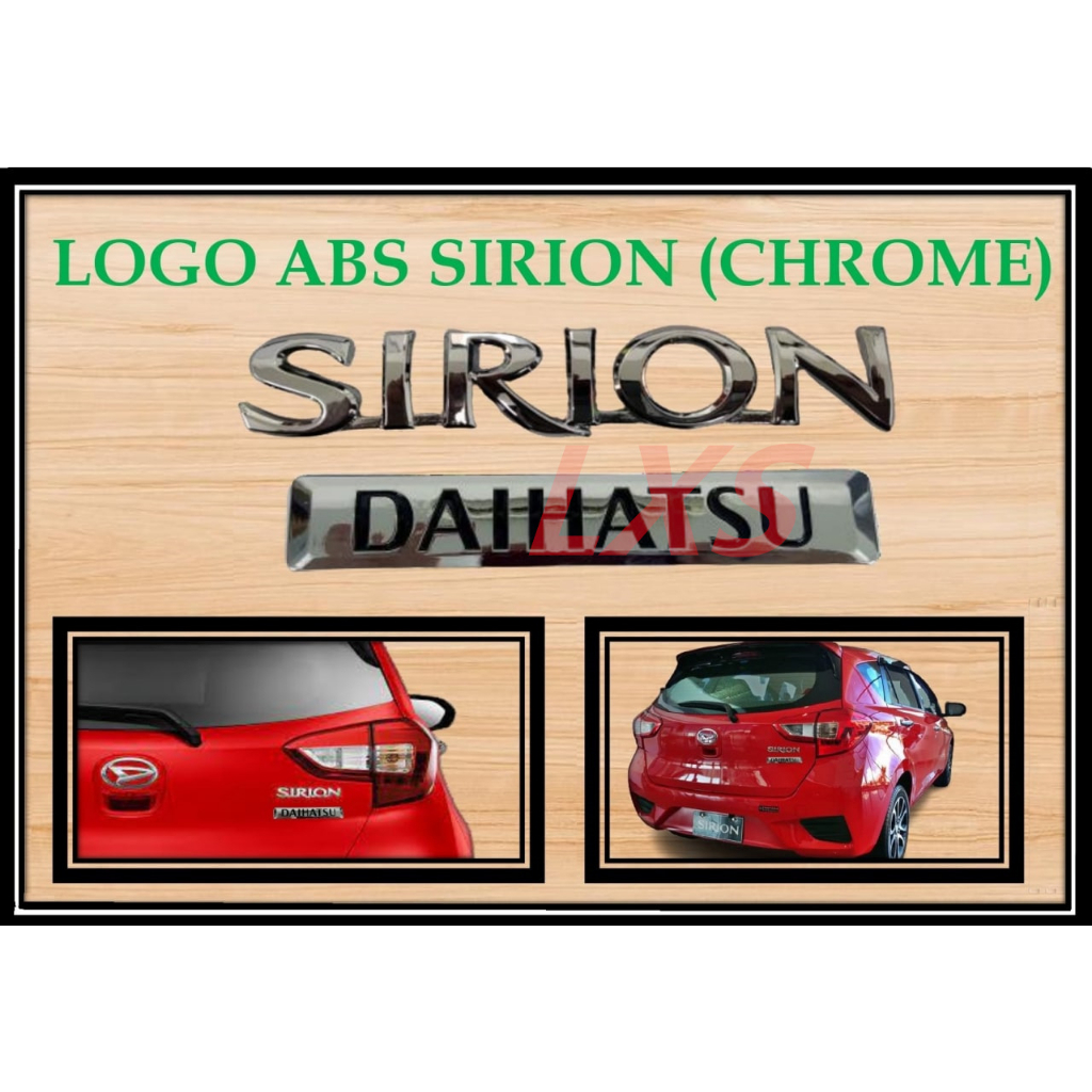Emblem Daihatsu Logo Sirion Rear Logo Emblem Chrome | Shopee Malaysia