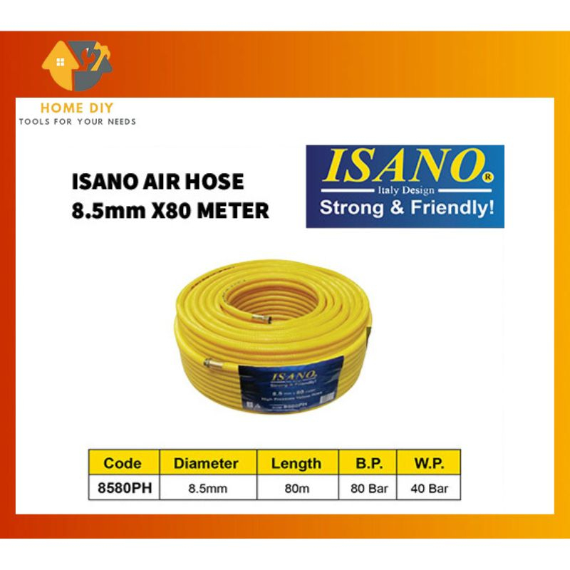 ISANO HIGH PRESSURE CHEMICAL HOSE / AIR HOSE 8.5mm X 80METER | Shopee ...
