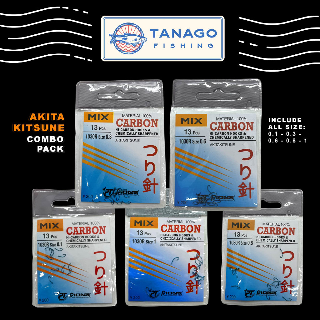 Tanago Micro Fishing Hook Pioneer AKITAKITSUNE (Mata Kail) | Shopee ...