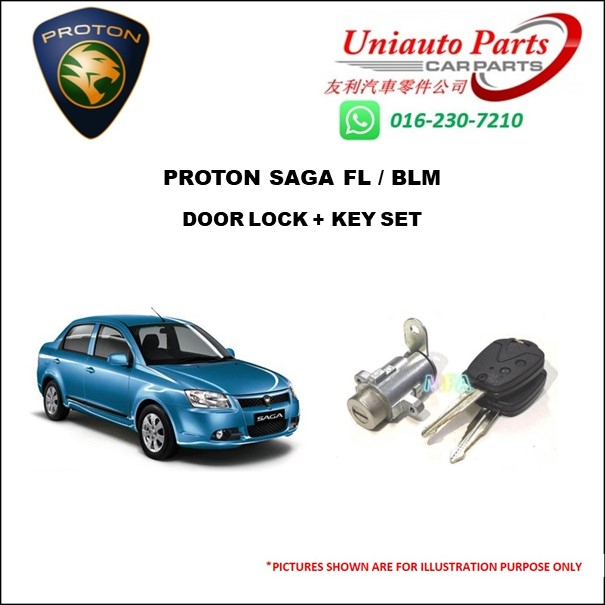 PROTON SAGA FL / BLM DOOR LOCK + KEY SET | Shopee Malaysia