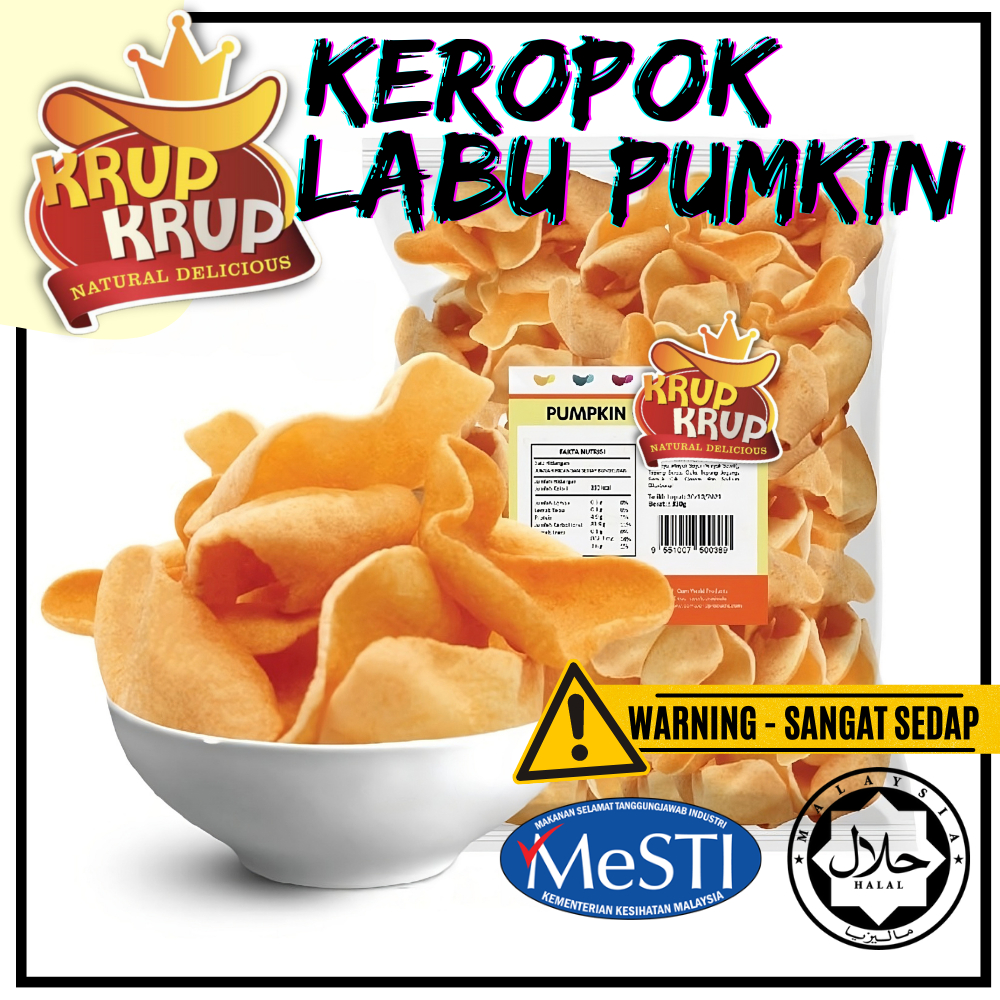 PUMKIN LABU HALAL ORIGINAL { 1000G 500G 300G 30G } - KRUP KRUP VIRAL ...