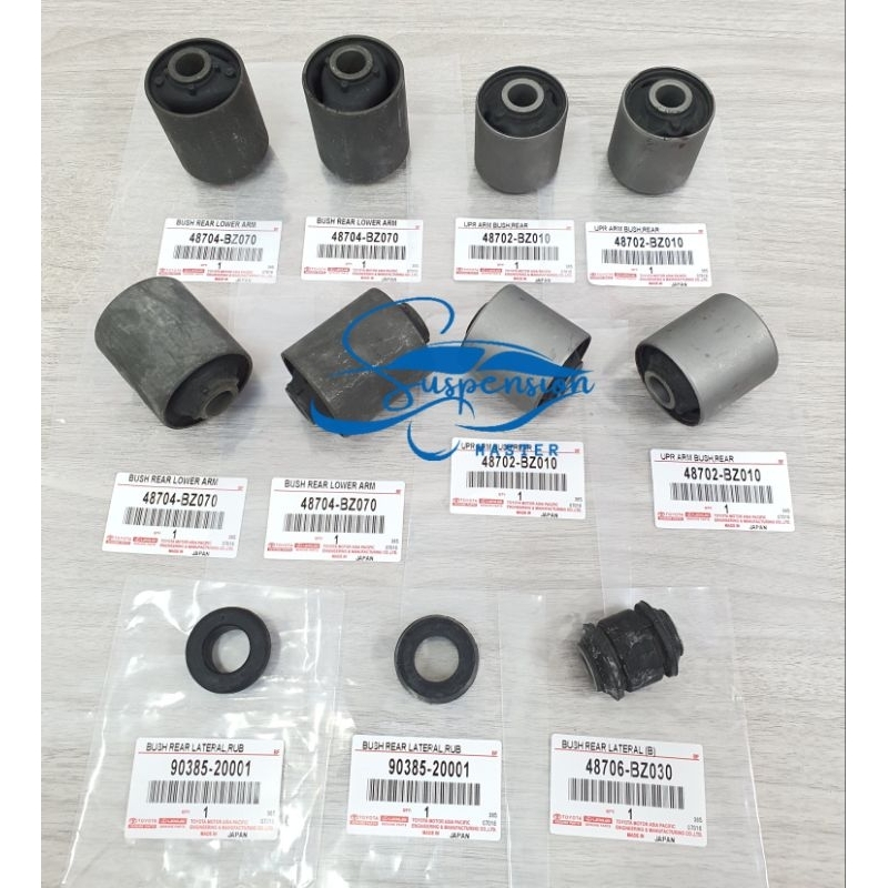 11 IN 1 SET - REAR LOWER ARM BUSH/UPPER ARM BUSH/REAR TRAILING ARM BUSH ...