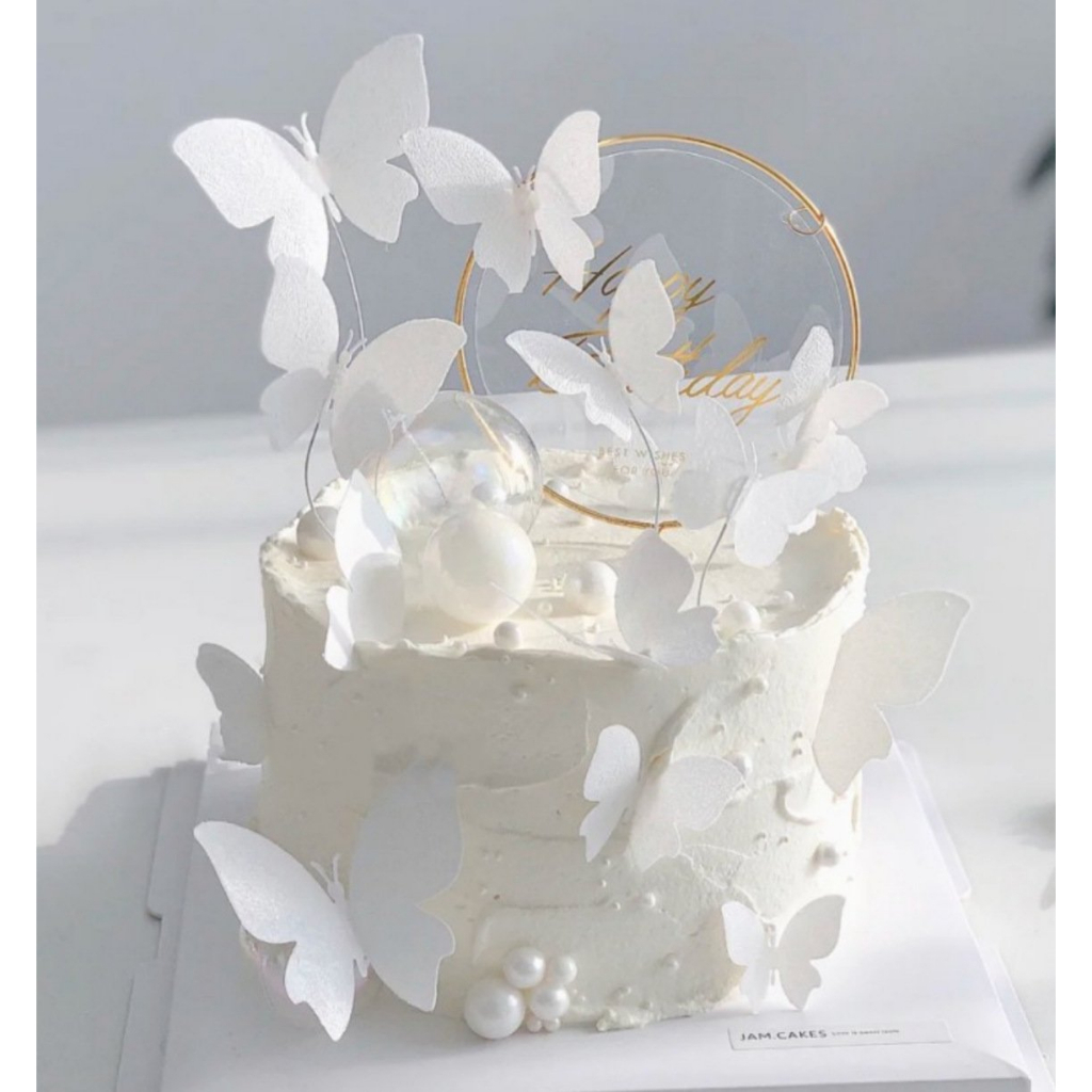 [ready stock] IMOCHI Butterfly Aesthetic Plug-In cake decoration cake ...