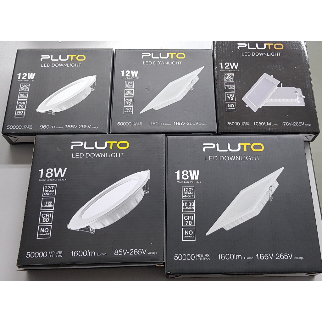 Pluto Square And Round LED Downlight | Shopee Malaysia