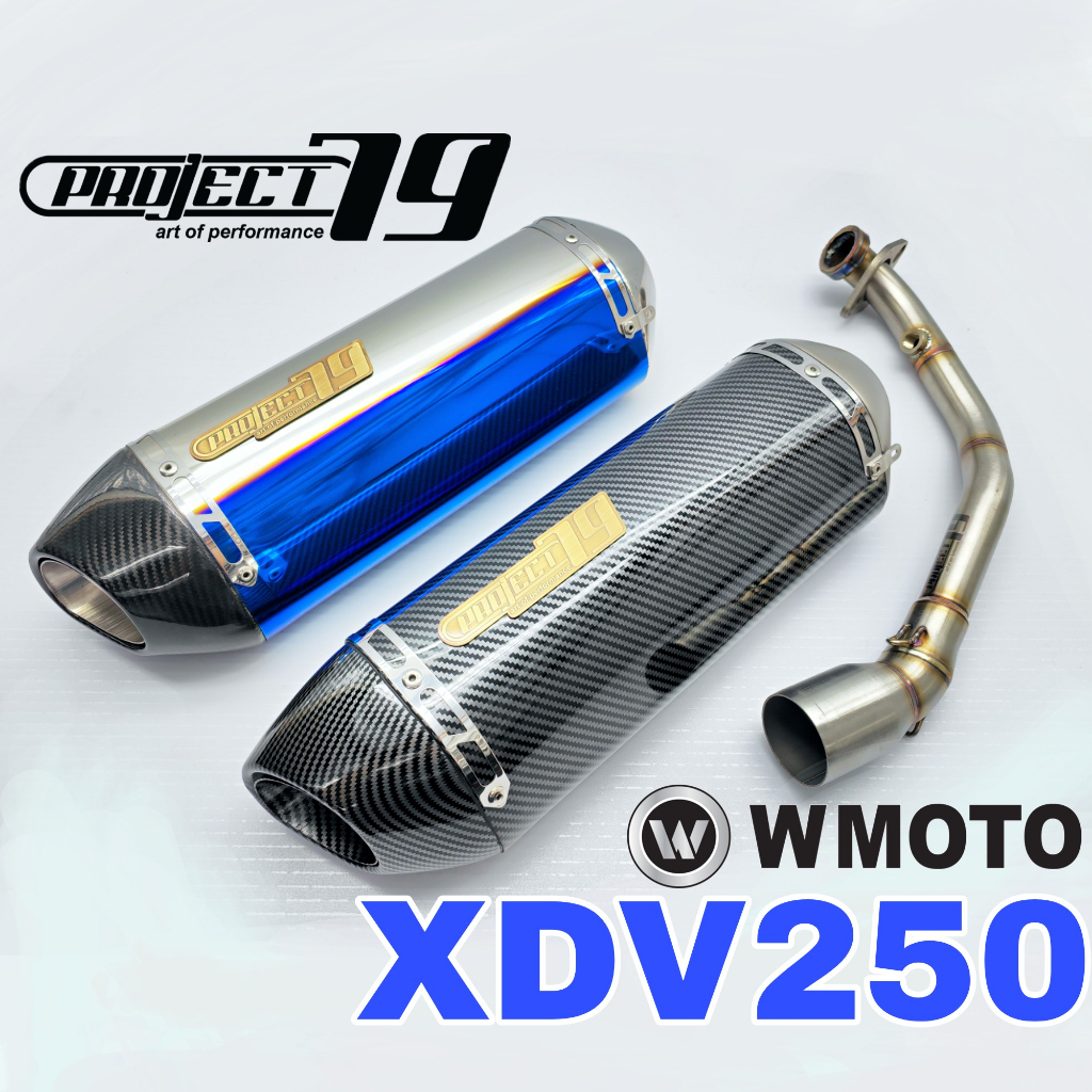 Project79 Exhaust WMOTO XDV250 XDV Ekzos Full System Tabung Muffler ...