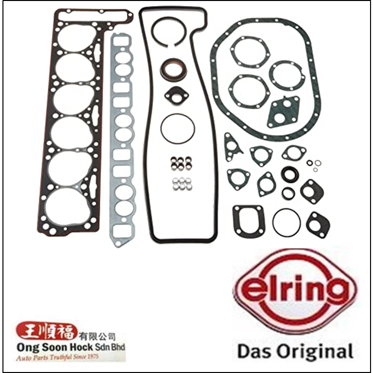 Mercedes Benz M123.921 W123 250 280 Gasket Full Set Elring 277.266 (1230102620) 892.459 | Shopee ...