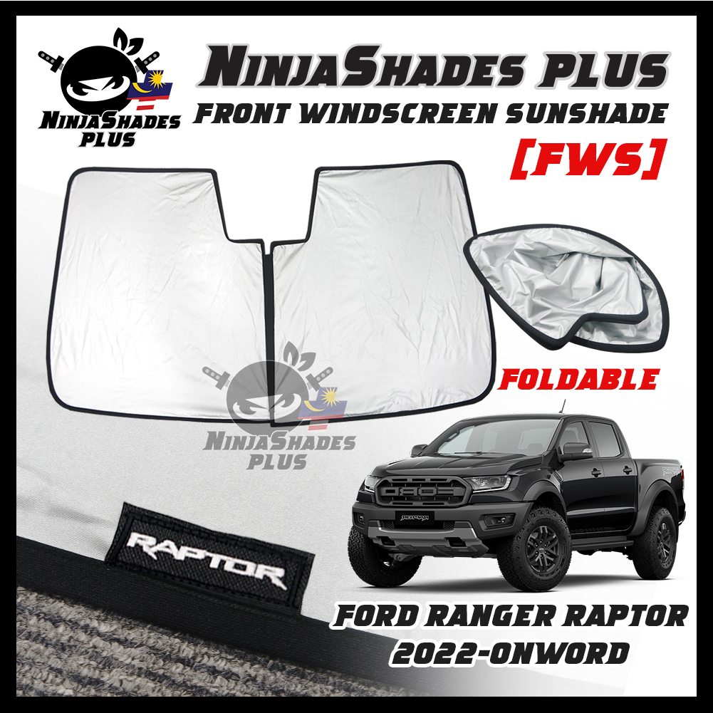 NinjaShades PLUS Ford Ranger Raptor 2022-2023 [FWS] FRONT Windscreen ...