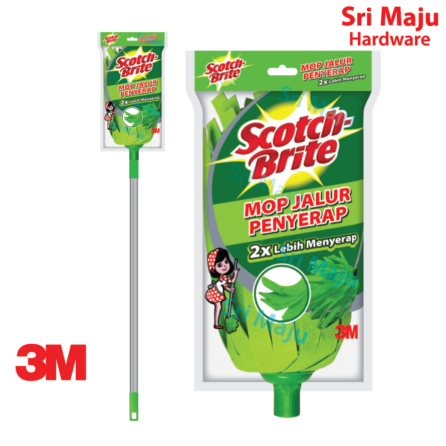 MAJU 3M Scotch Brite Mop Jalur Penyerap High Water Absorbent Non Woven ...