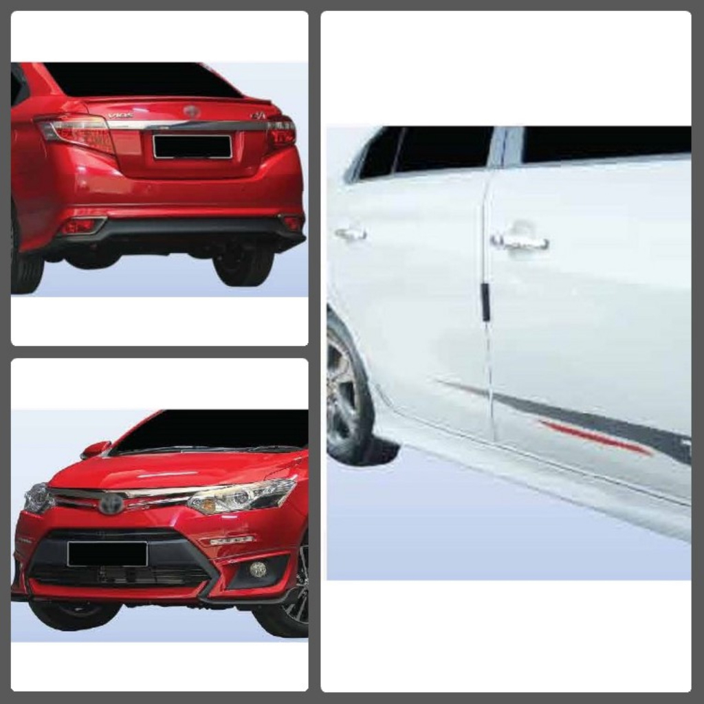 Toyota Vios 3rd Generation 2013 GX Skirting Body Kit ABS Ready Stock ...