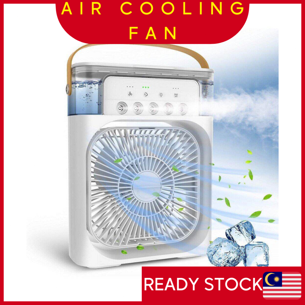 Kipas Penyejuk Wap Tangki Besar Portable 3 in 1 Mini Air Cooler Fan ...