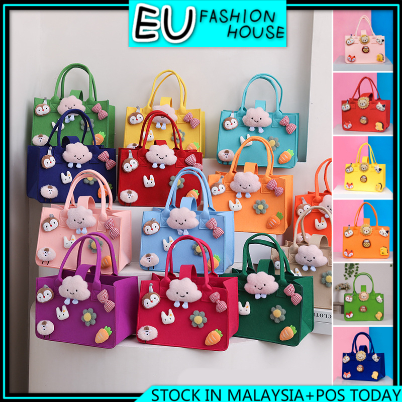 ( READY STOCK ) Cartoon Mummy Gift felt Portable Bag Storage Susu ...