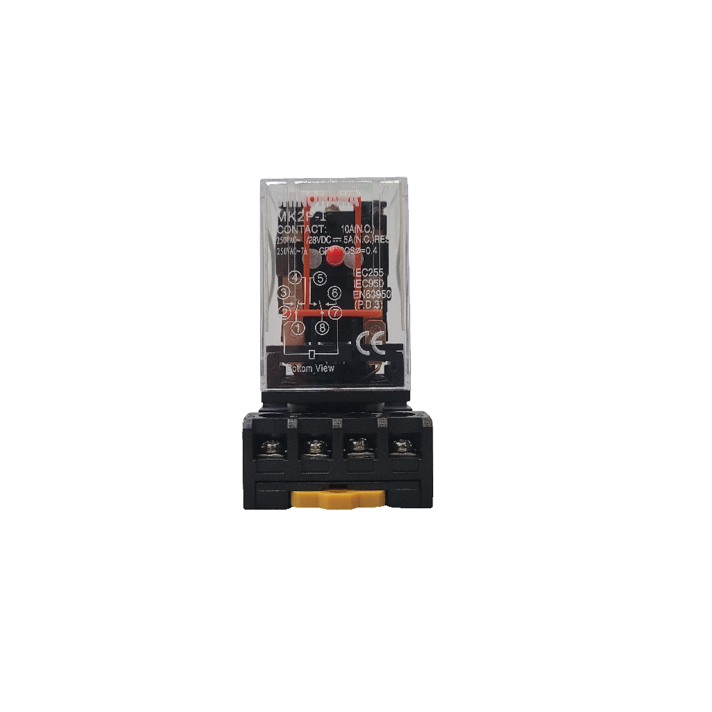 SHINOHAWA MK2P-I 8Pin Relay & Base (240VAC/ 12VDC/ 24VDC) | Shopee Malaysia