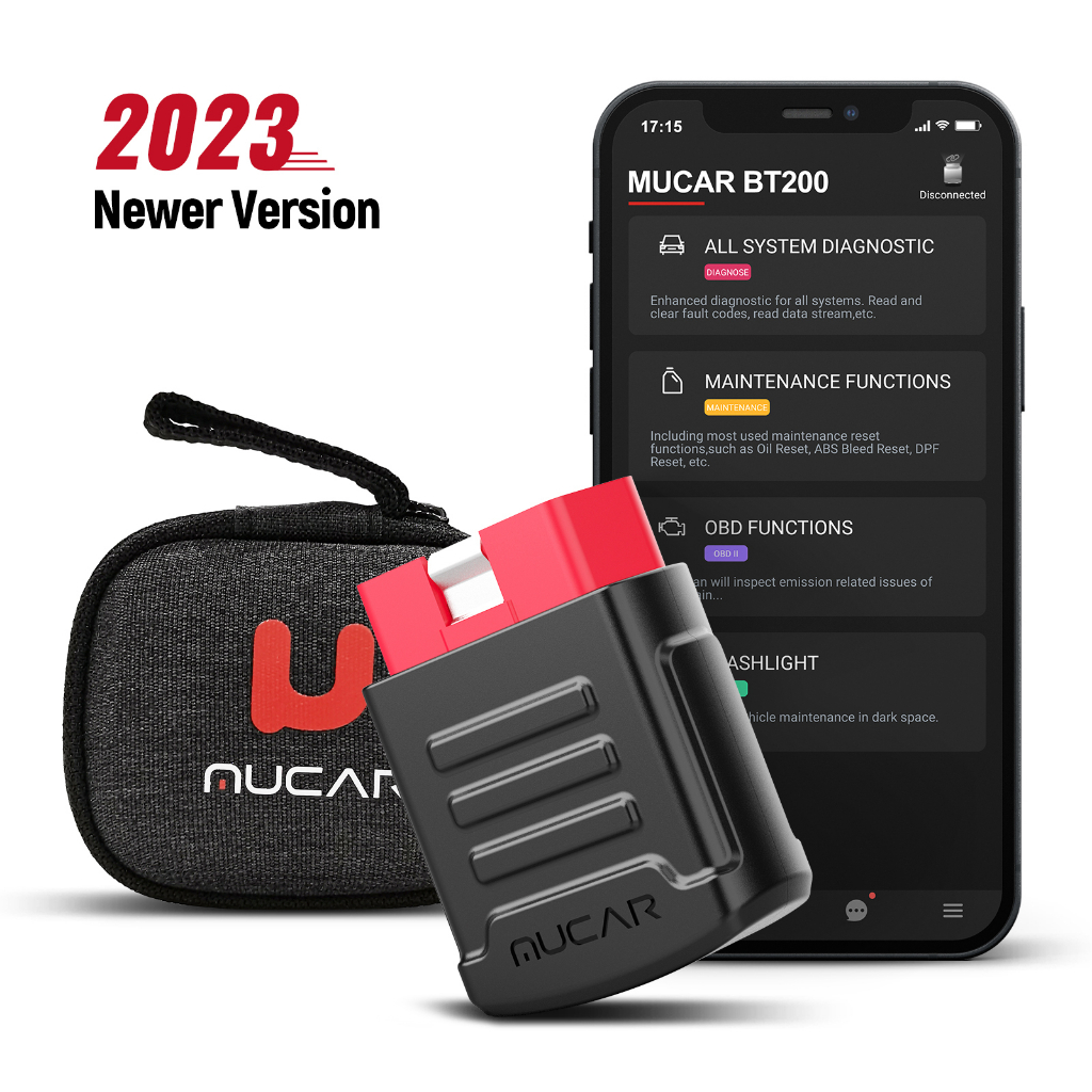 【Proton&Perodua&All OBD2 Cars】MUCAR BT200 Bluetooth obd 2 Scanner ...