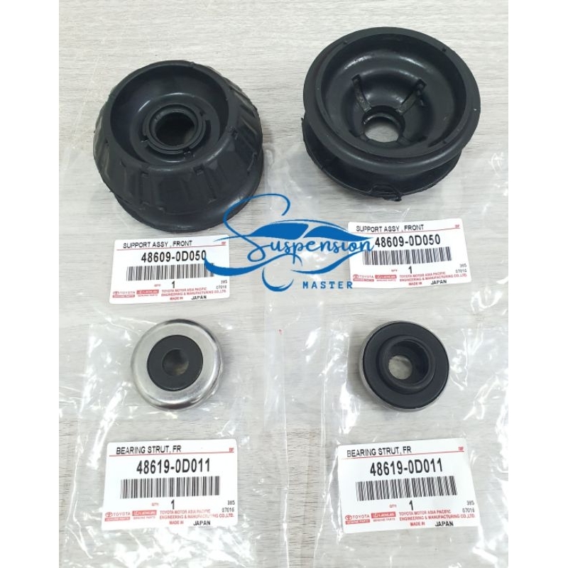 6 IN 1 SET-FRONT ABSORBER MOUNTING/BEARING/STRUT DAMPER-TOYOTA VIOS NCP93 2007-2013 YARIS ...