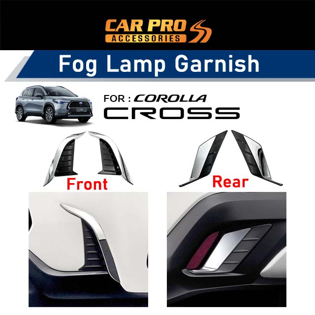 Toyota Corolla Cross Front And Rear Bumper Stylish Cover Set GARNISH ...
