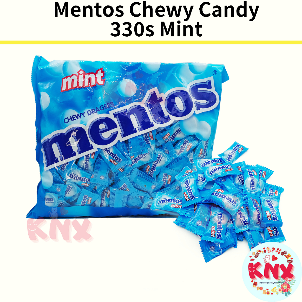 Mentos Menthol Mint Grape Sour Mix Fruit Chewy Dragees 330pcs | Shopee ...