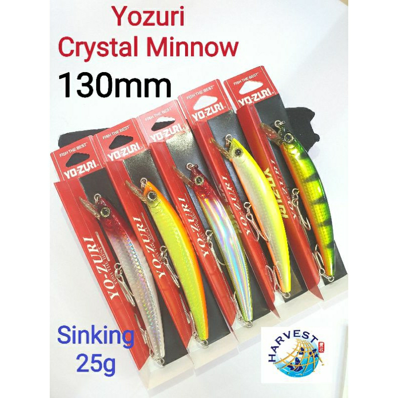 Yozuri Crystal Minnow / Sinking / 110mm / 130mm | Shopee Malaysia