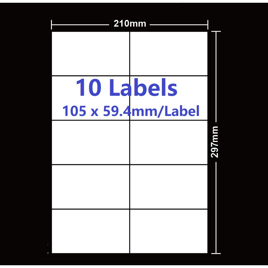 A4 Size Pre Cut White Printing Sticker Label White Label Address Label ...