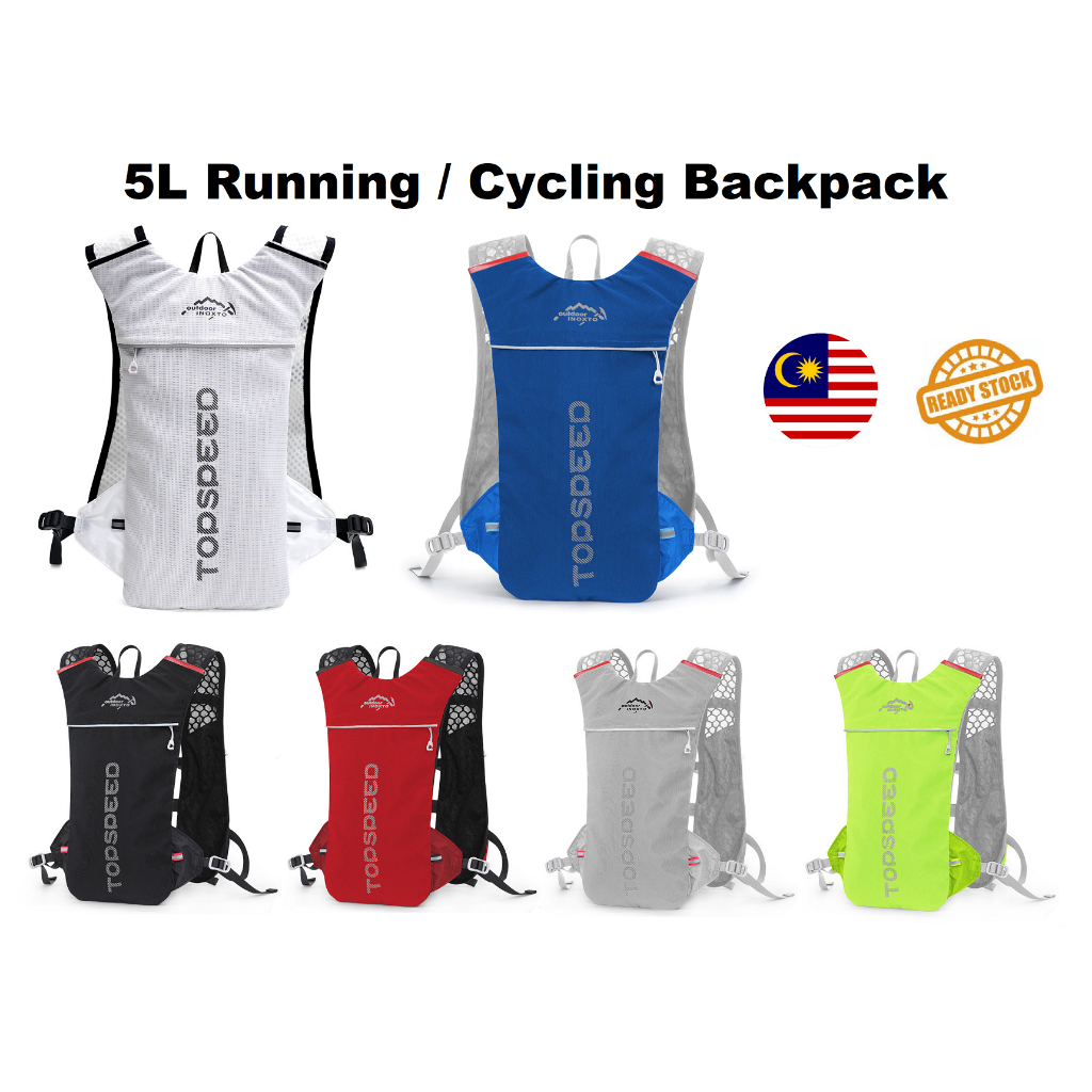 Outdoor Local Lion 5L Running Backpack Fit 6.8" Handphone 2L Water Bag Cycling Hiking Outdoor ...