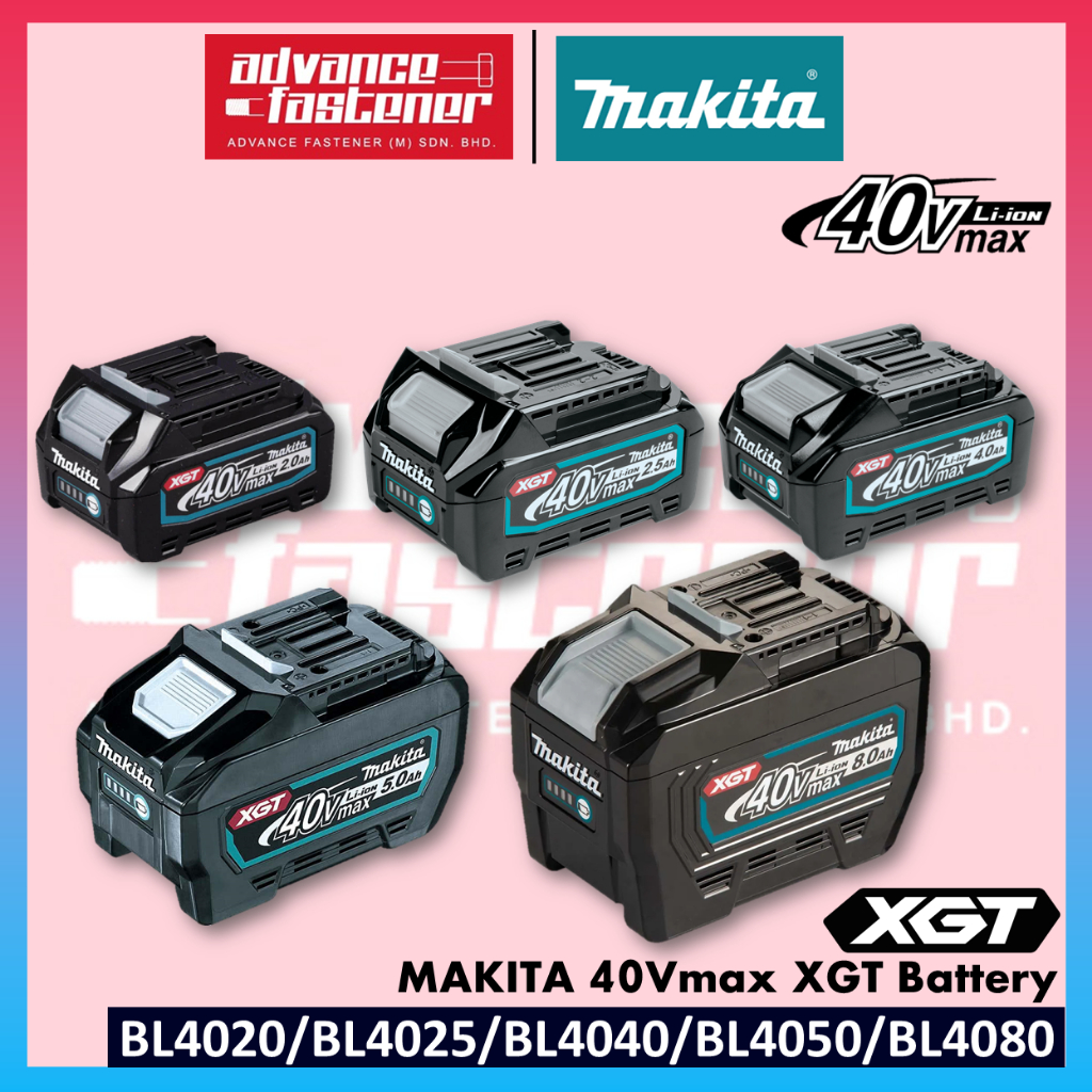 MAKITA BL4020 / BL4025 / BL4040 / BL4050F / BL4080 40Vmax XGT 2.0Ah / 2 ...