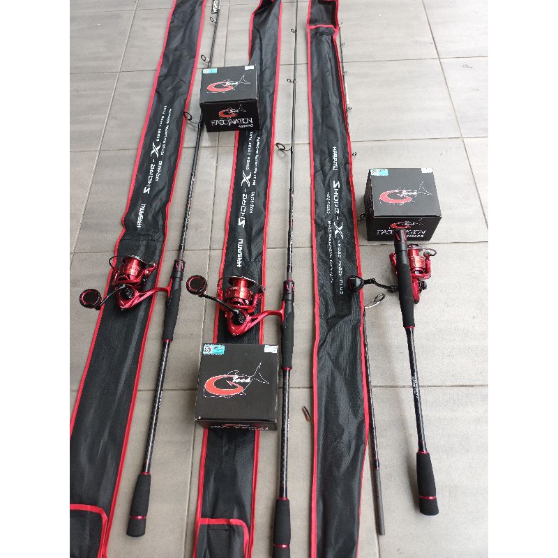 Hasamu Shore-x 1set Combo Rod +GTECH FASCINATION FISHING REEL | Shopee ...