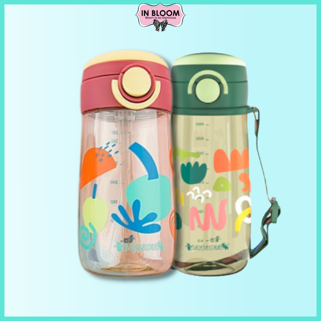 UK Quality PPSU Dual Cap Water Bottle with straw 480ml Botol Air Bayi Baby Kids BPA free ...