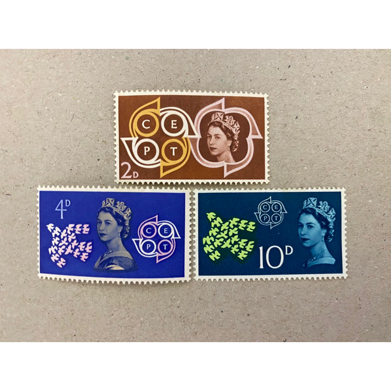 {JK} Great Britain 1961 - Europa CEPT Stamps 3V MH (Yellowish) | Shopee ...