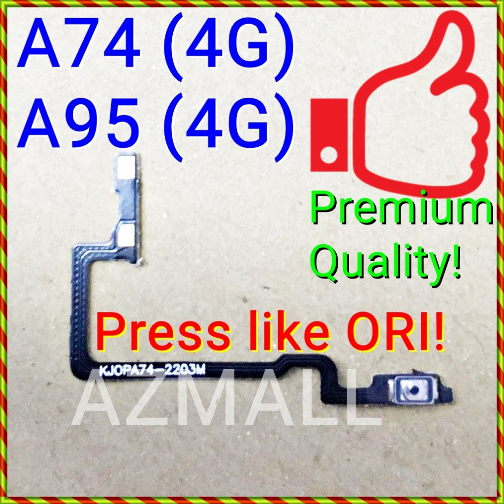 NEW On /Off Power Volume Buttons Switch Flex Ribbon for Oppo A74 4G / A95 4G / CHP2365 CHP2219 ...