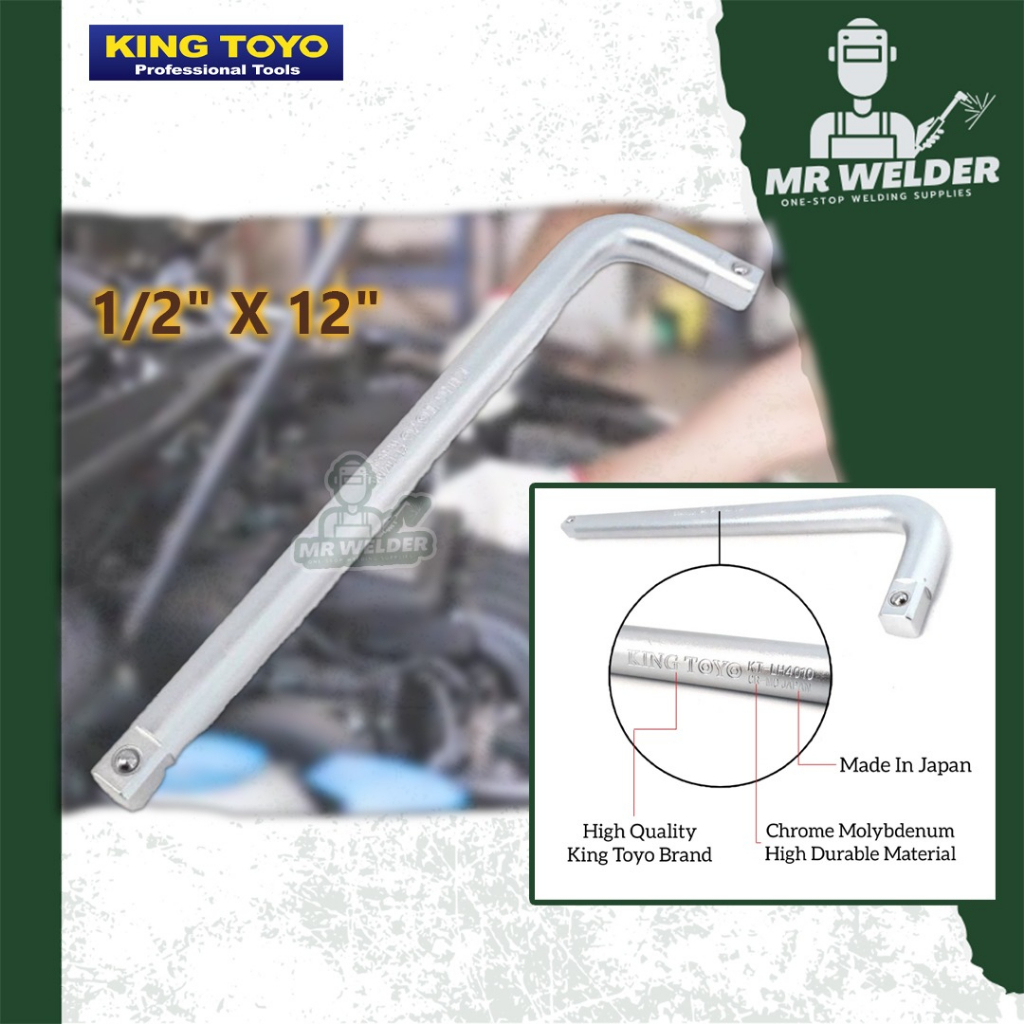 KING TOYO IMPACT L HANDLE | King Toyo L-Handle 1/2" Drive 10" Length ...