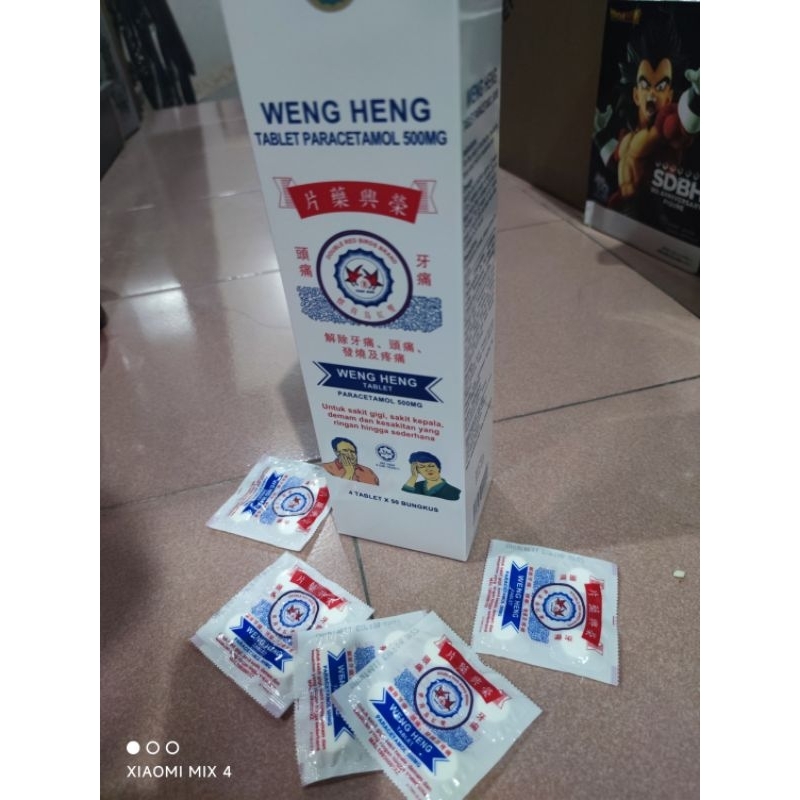 WENG HENG TABLET PARACETAMOL 500MG 4'S | Shopee Malaysia