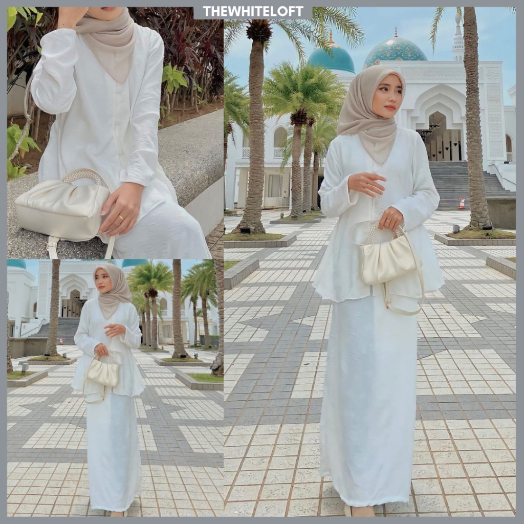 Readystock Kaseh Kurung Dewasa Haurabelle Baju Raya Ironless Klasik ...