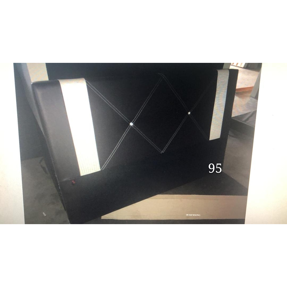 PVC Diamond Black Headboard Kepala Katil For Queen Size Bed | Shopee ...