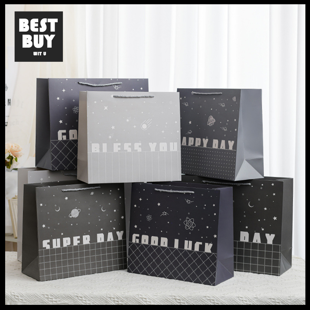 PAPER BAG GIFT WRAPPING GIFT BAGS SIZE (L M S) HADIAH BUNGKUS | Shopee ...