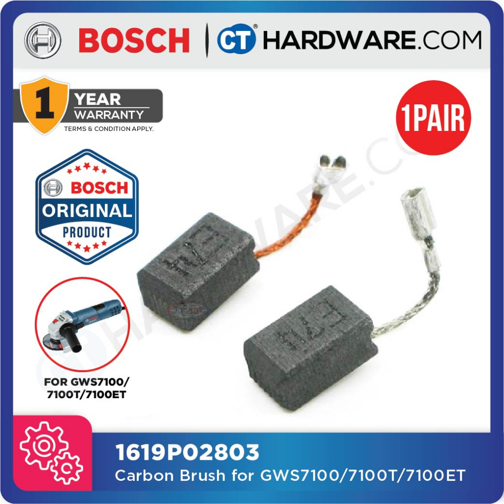 BOSCH 1619P02803 CARBON BRUSH GWS7100 / 7100T / 7100ET ( 1619P02803 ...