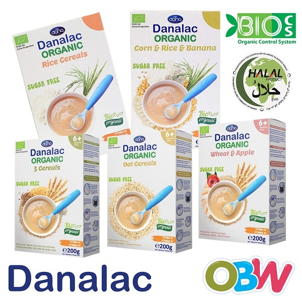 Danalac Organic Baby Cereal Rice | Bijirin Bayi | 宝宝辅食品 | Halal Baby ...