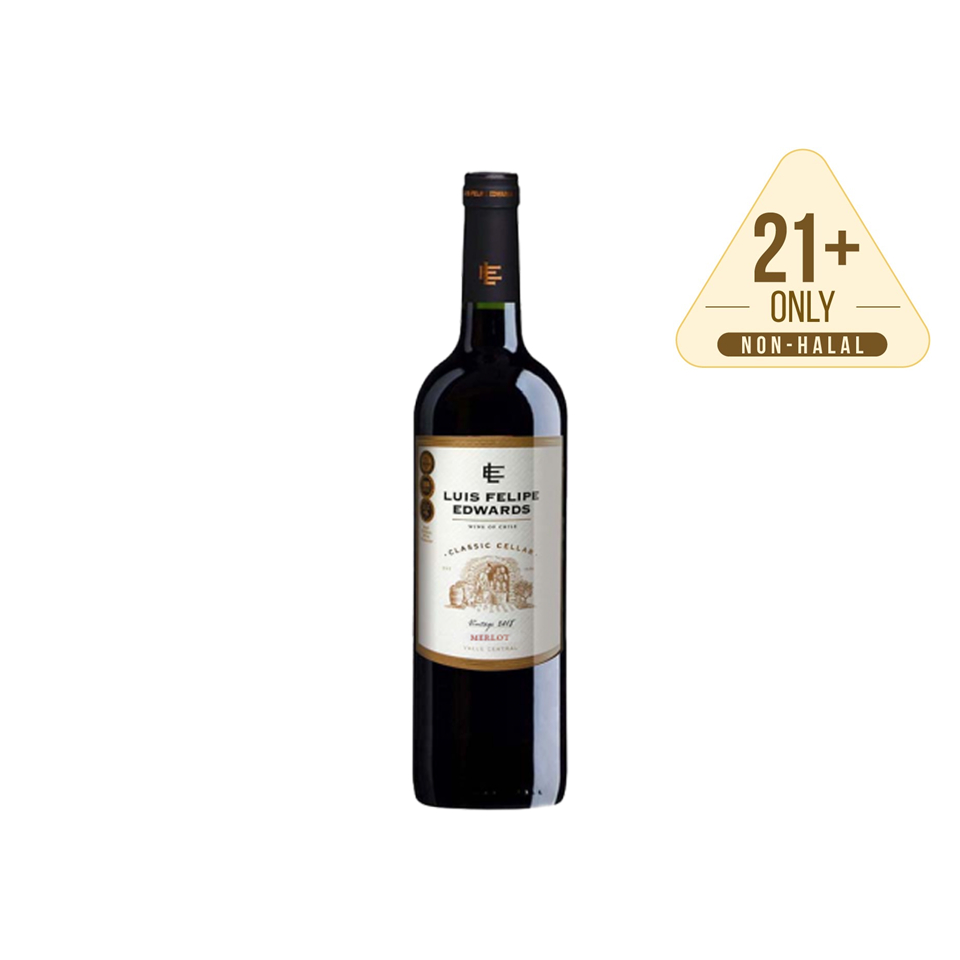 Luis Felipe Edwards Classic Cellar Merlot 750ml | Shopee Malaysia