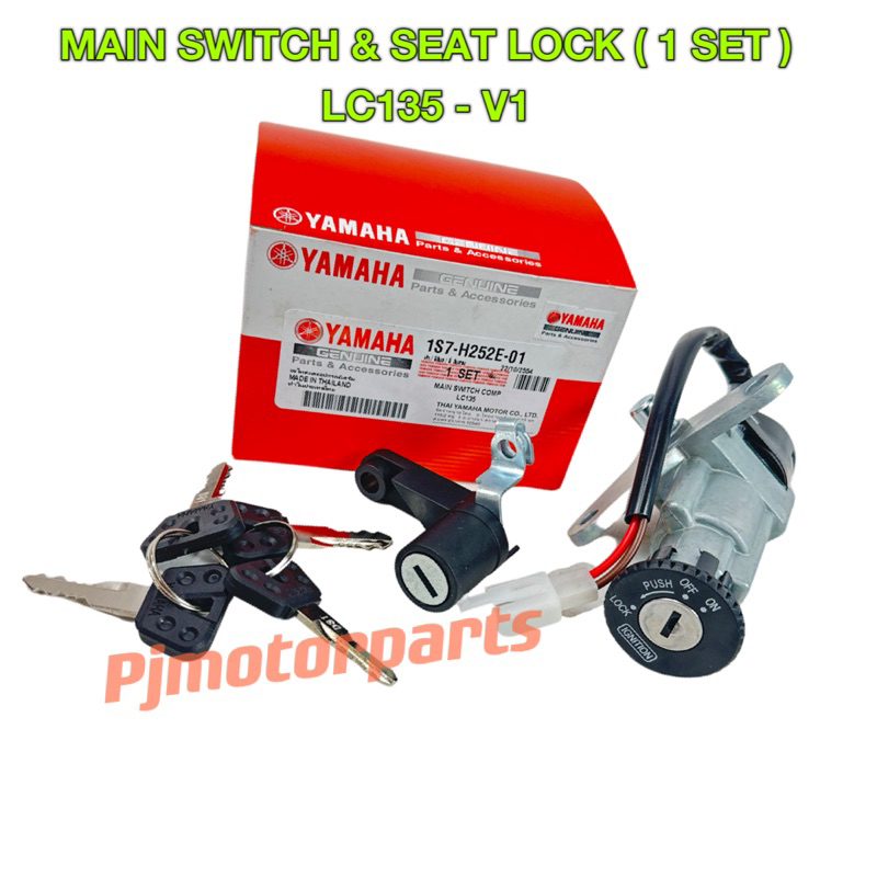 YAMAHA LC135-V1 LC 135 V1 LCV1 (1 SET) MAIN SWITCH & SEAT LOCK TEMPAT ...
