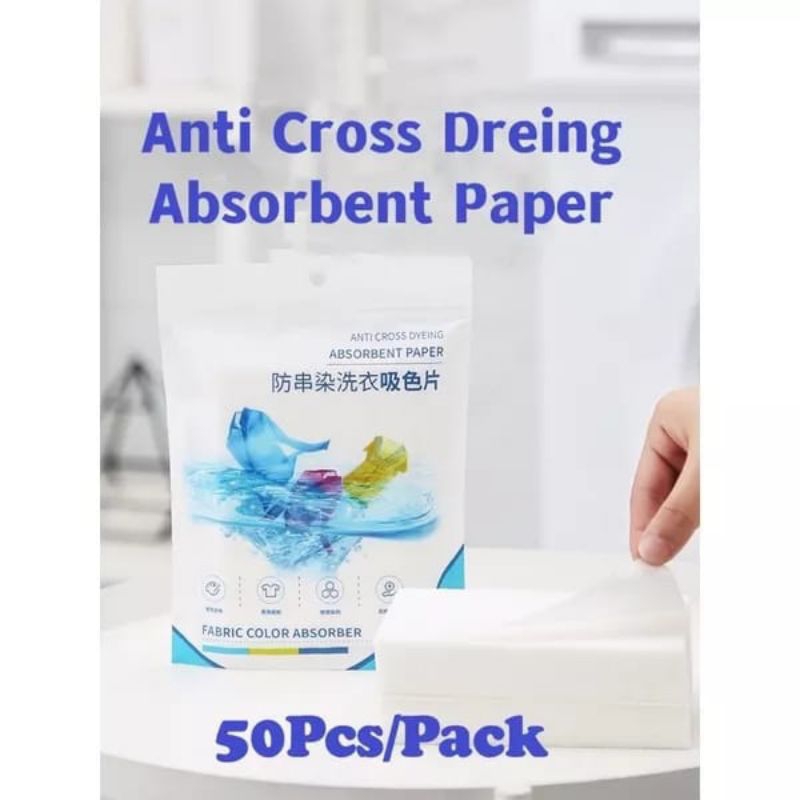 50 PCS/Bag Laundry Color Absorbing Tablets | Laundry Paper Anti ...