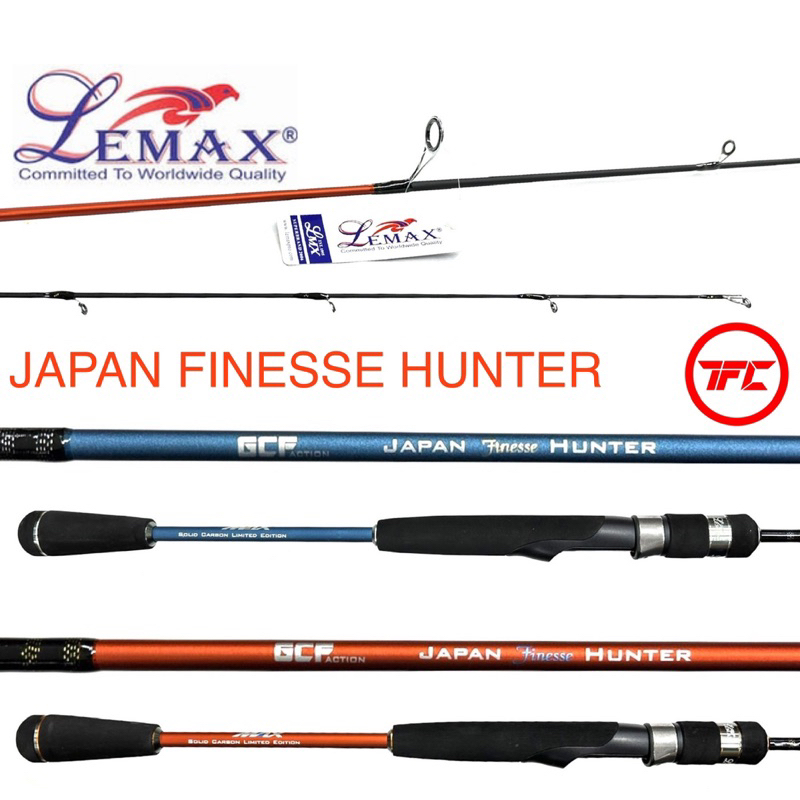 LEMAX Japan 🇯🇵 Finesse Hunter Solid Carbon Micro Max Spinning Rod ...
