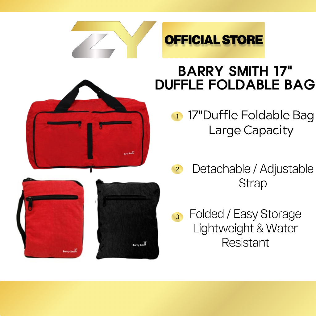 BARRY SMITH 17" Duffle Foldable & Lightweight Bag Beg Ringan RANDOM ...