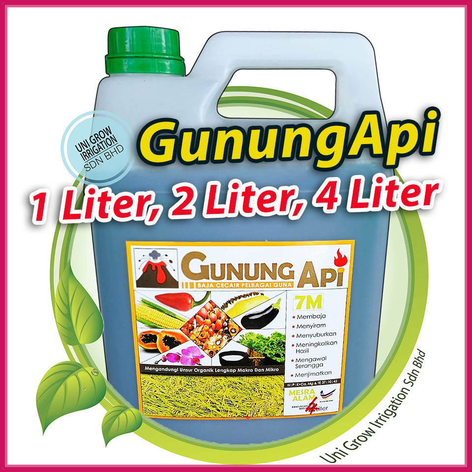 (1, 2 & 4 Liter) Vitamin Gunung Api Baja Cecair Pelbagai Guna Spray ...