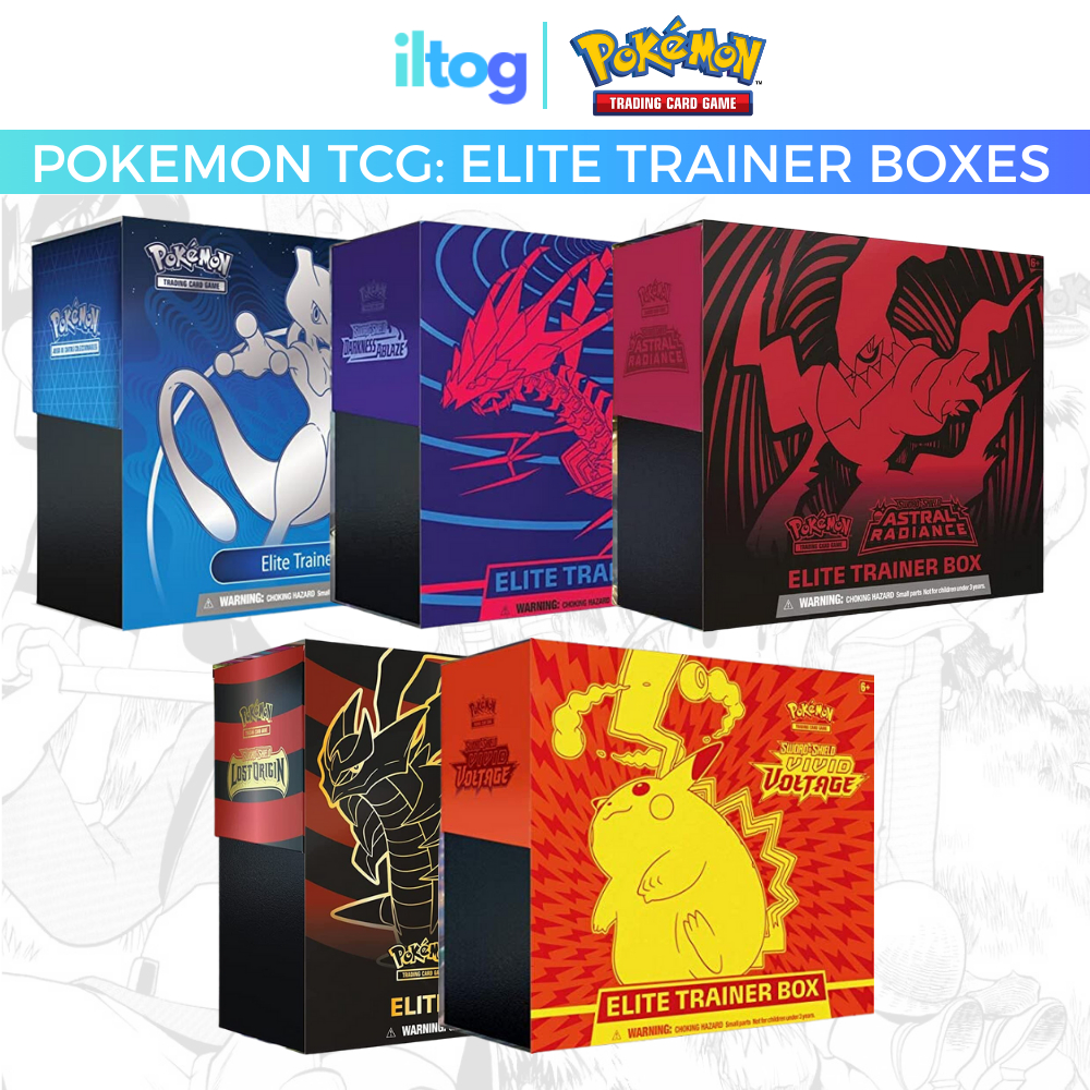 Pokemon TCG Elite Trainer Boxes - Astral Radiance, Darkness Ablaze ...