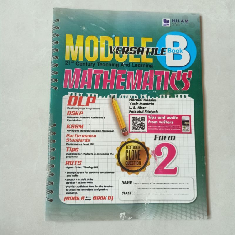 [New] Nilam Publication Sdn.Bhd Module Versatile Book B Mathematics ...